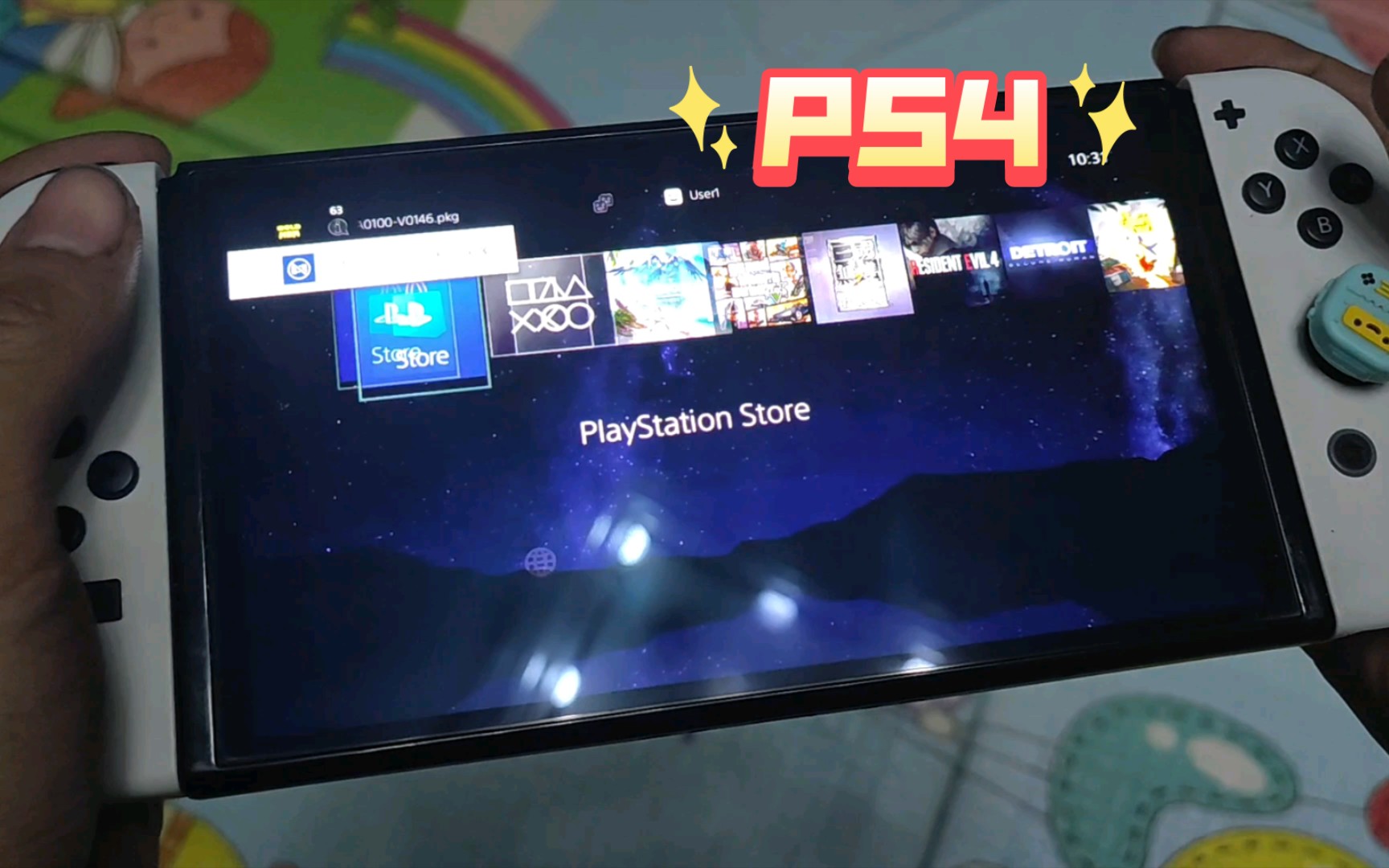 掌上ps4的感觉就是不一样，switch一个字，值