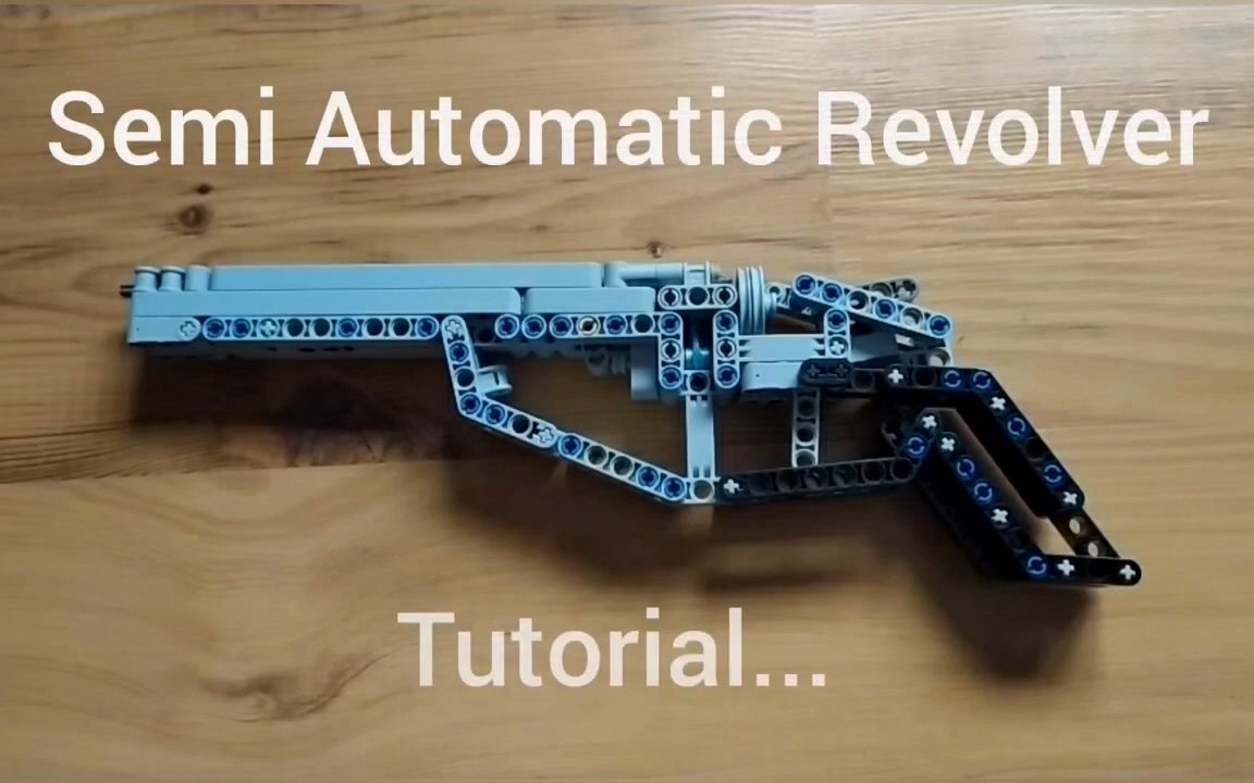 【转】Lego Technic Revolver - Semi Automatic (MOC) + Tutorial_哔哩哔哩_bilibili