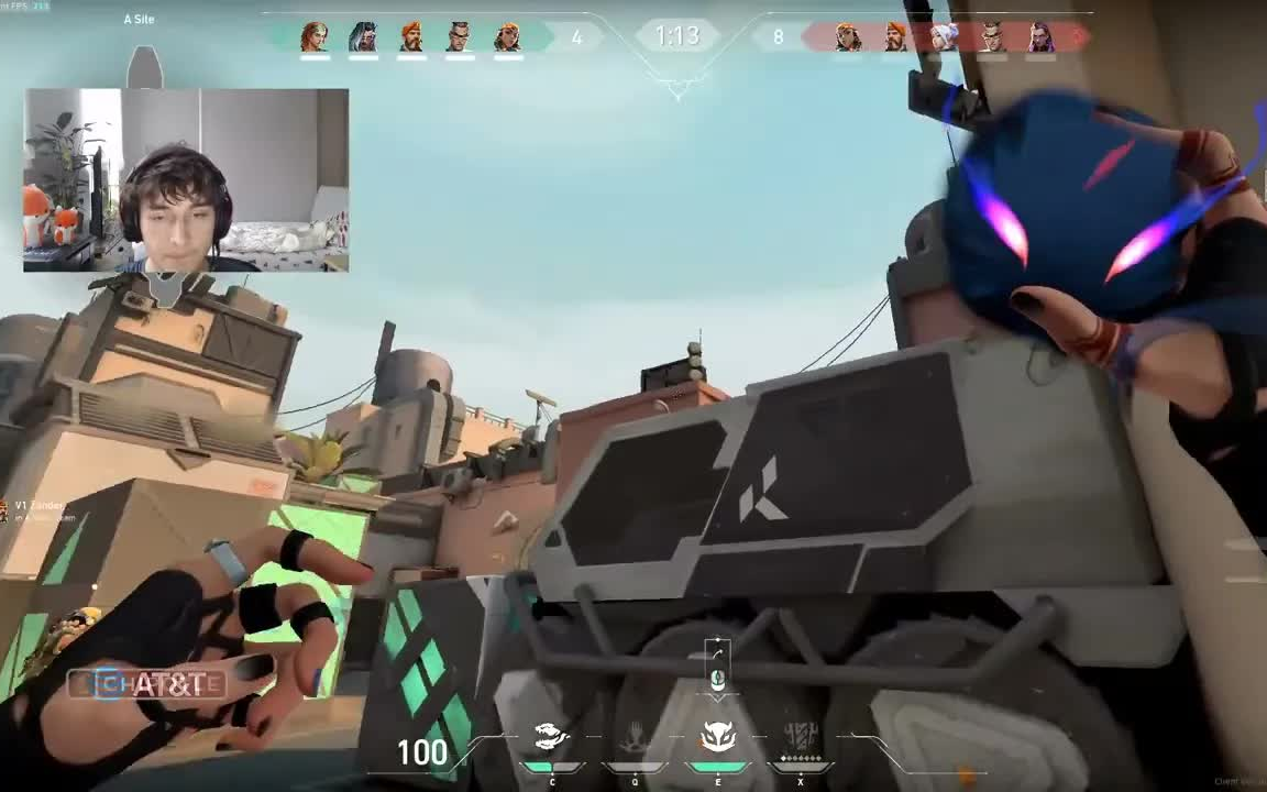 【VALORANT】100T Asuna第一视角整局录像Fade(劫境之地）_哔哩哔哩_bilibili