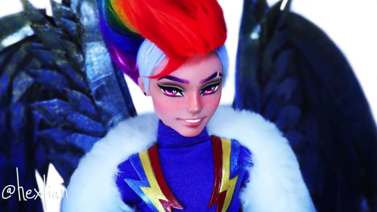 【油管】HeXtian→《小马宝莉》童高拟人娃改 云宝Rainbow Dash娃娃~_哔哩哔哩_bilibili