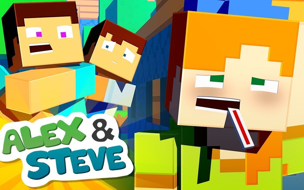 【Blue Monkey】Alex 生病了! - 史蒂夫与艾利克斯的冒险 P20 - Minecraft动画_哔哩哔哩_bilibili