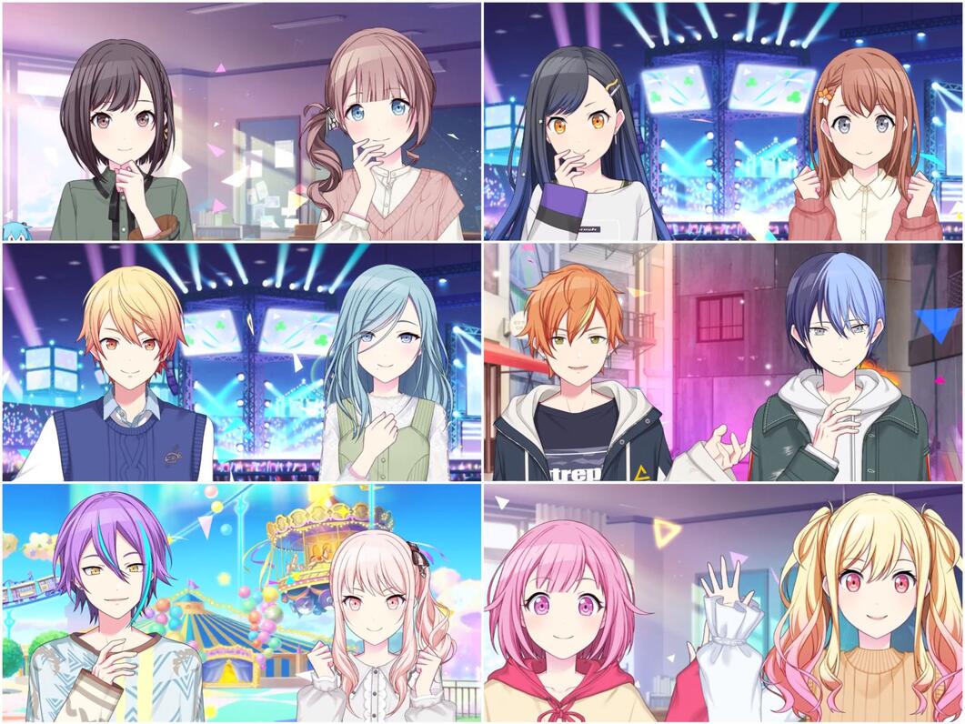project sekai中字 oc對oc所有羈絆稱號&live語音 - 哔哩哔哩