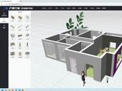 Three.js编辑器云设计/threejs做CAD导入导出dwg/webgl酷家乐/threejs家居装修设计画墙 - 哔哩哔哩