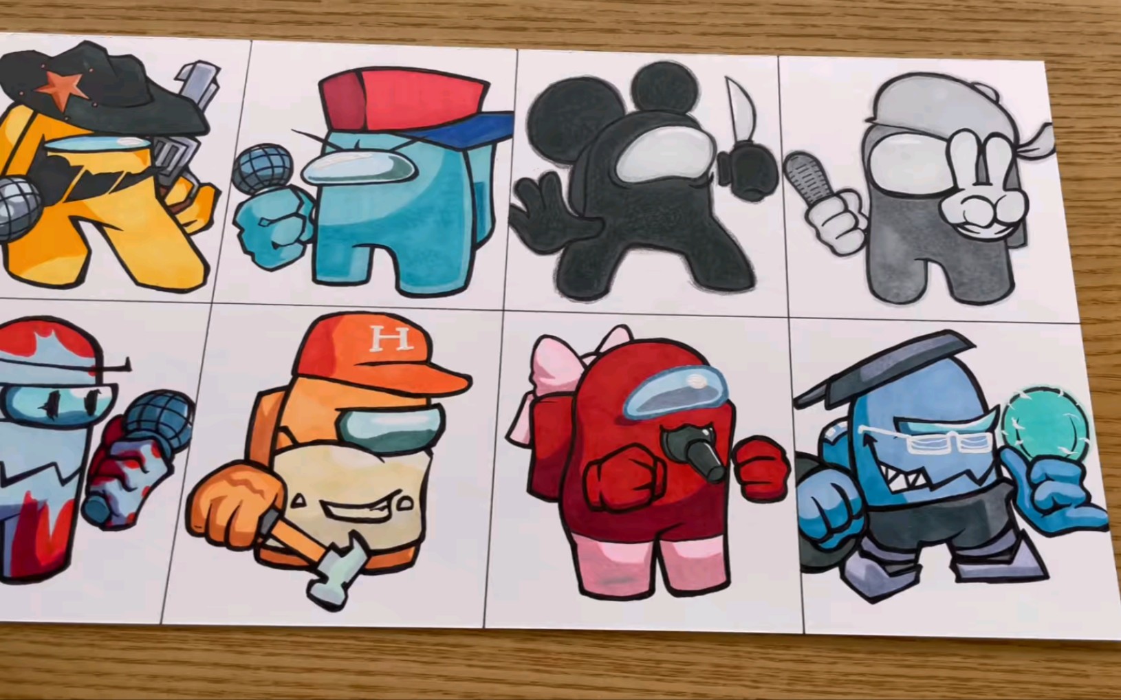 [Drawing FNF] IMPOSTOR V4 Full week / Drawing AMONG US