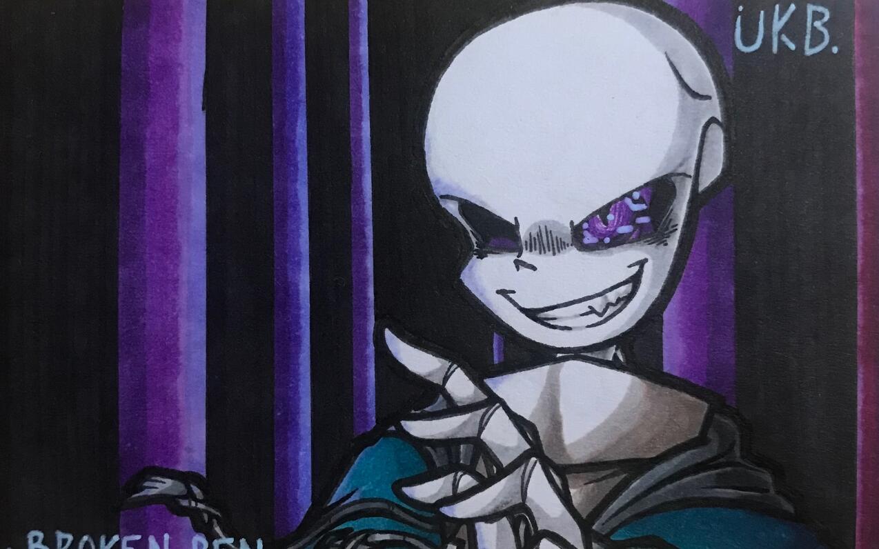 【画渣手绘】Undertale：karma’s a B1#ch sans绘... - 哔哩哔哩