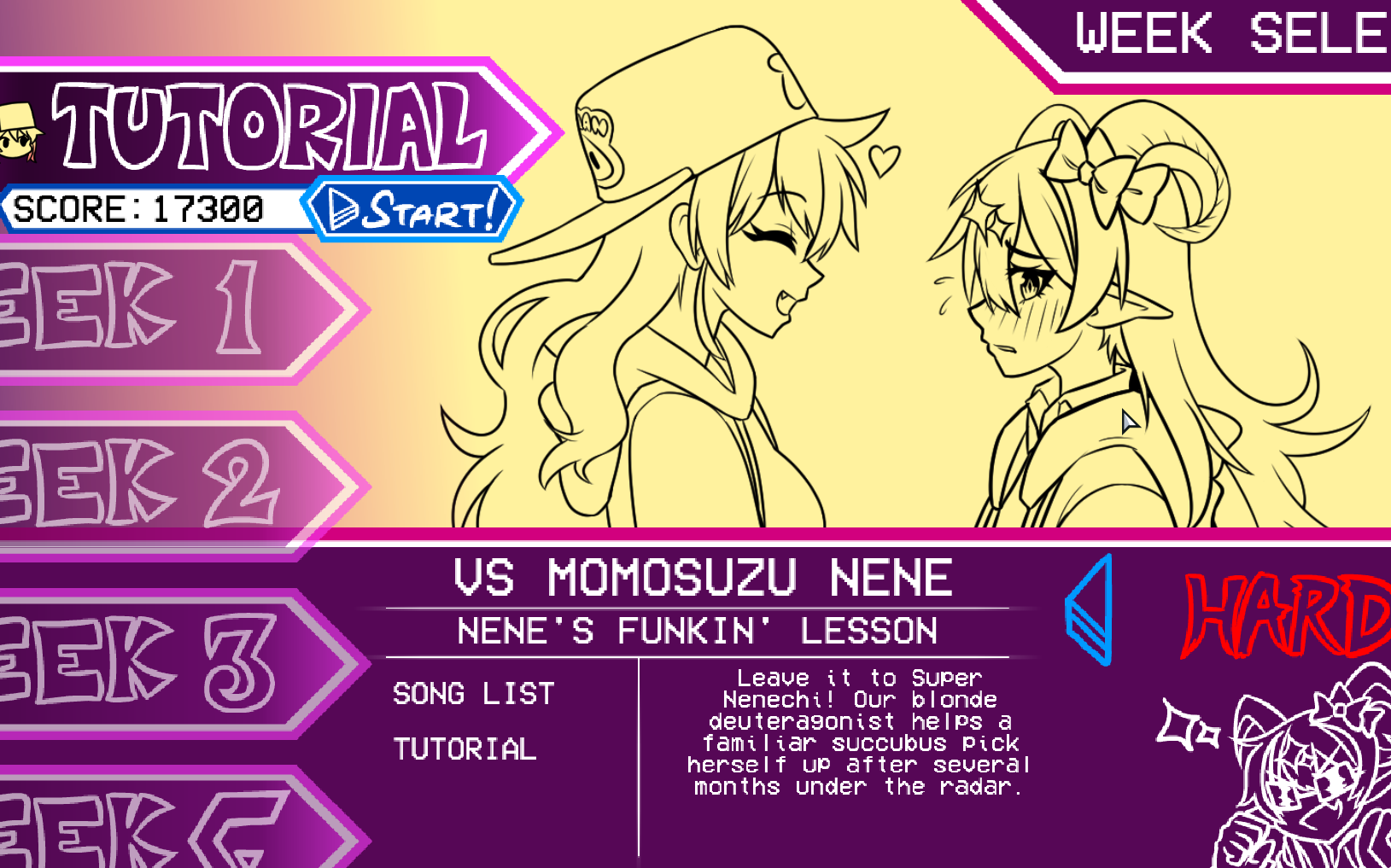 Friday Night Funkin 模组 holofunk 新手教程 故事周{中文翻译}_哔哩哔哩bilibili