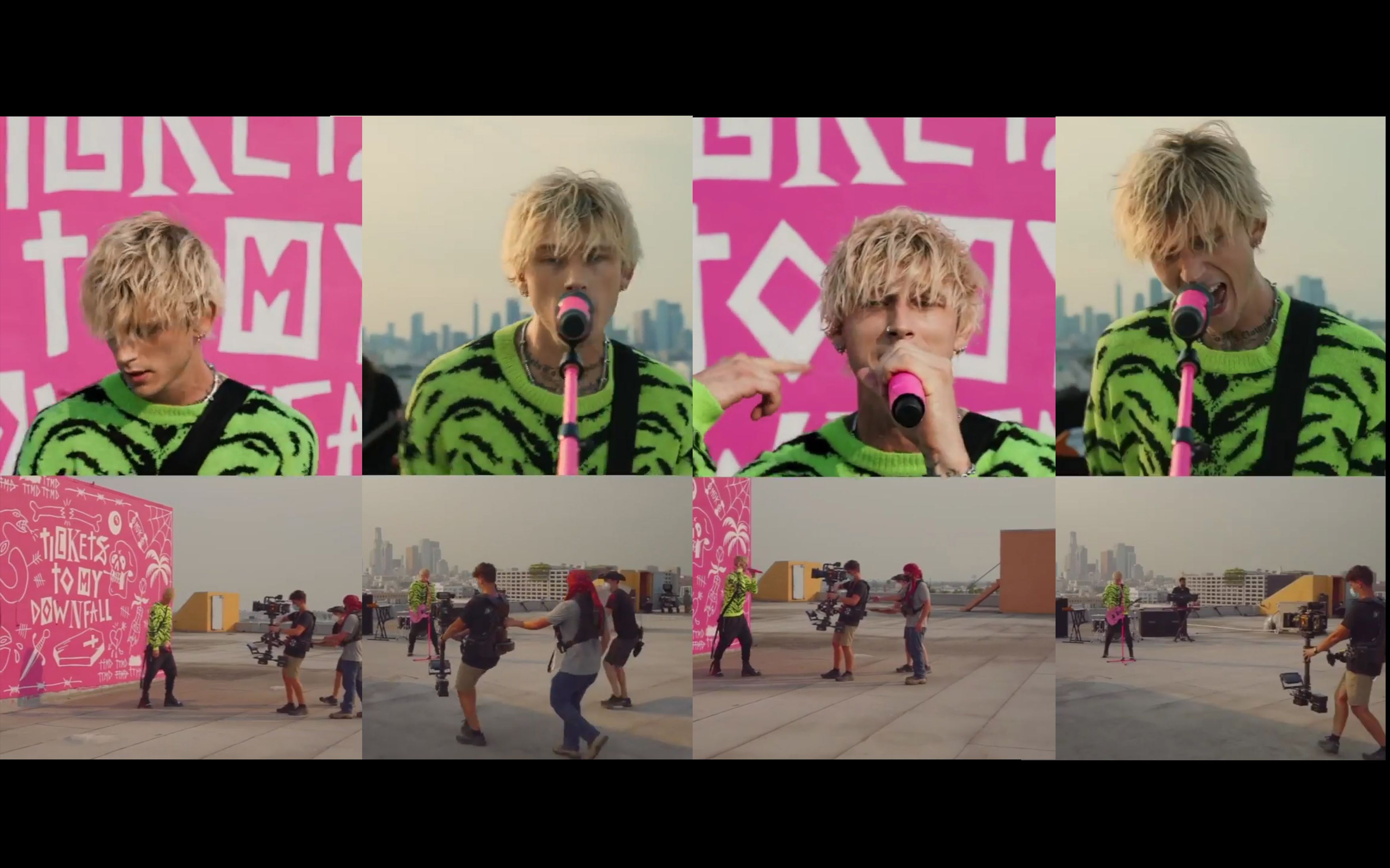 你枪MGK在VMA表演歌曲“My Ex's Best Friend”幕后拍摄花絮 单人Cut 【machine gun kelly】_哔哩哔哩 ...