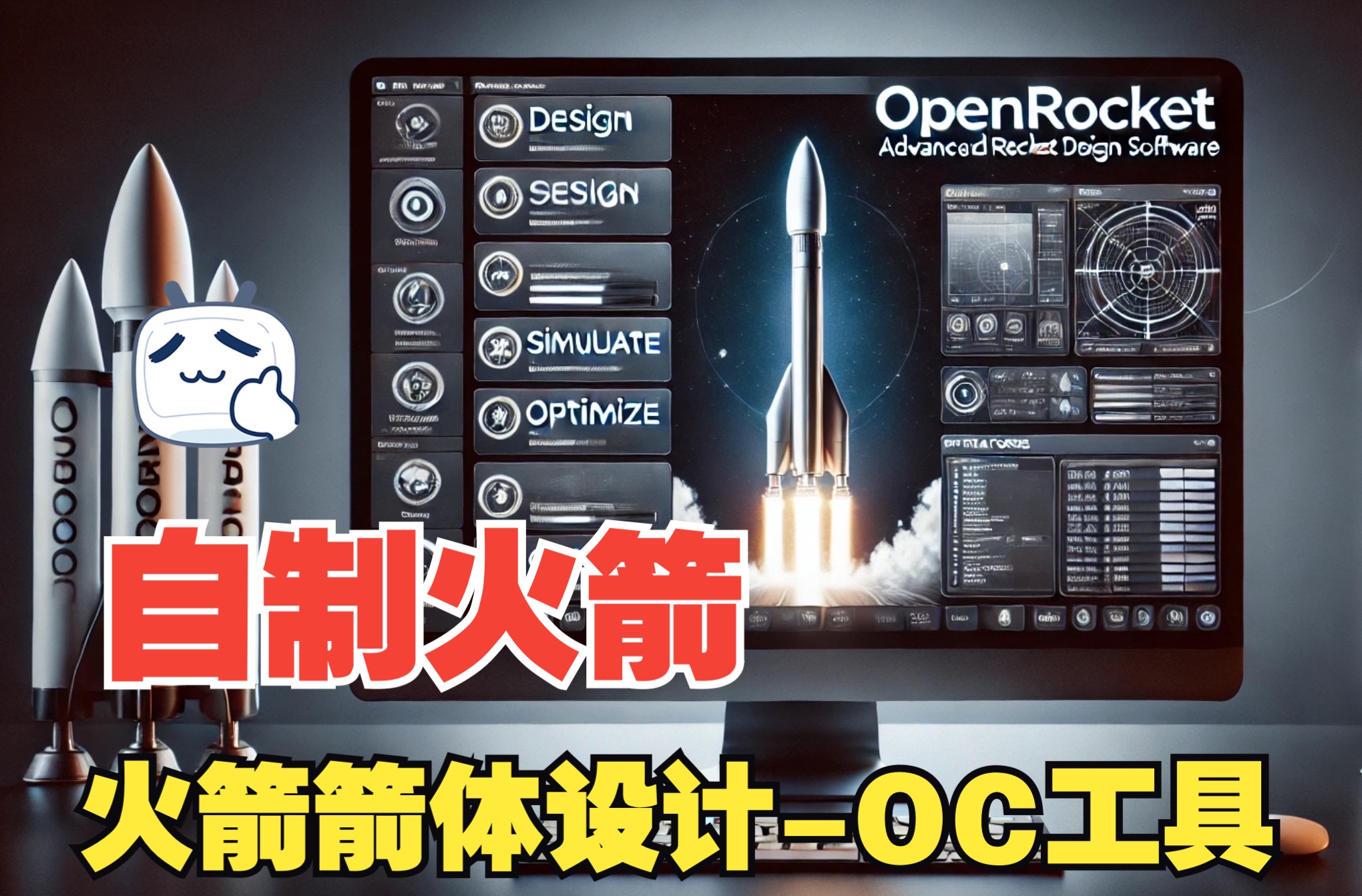 W03 自制火箭系列-箭体设计 openrocket的设计和经验教程-航模小世界-航模小世界-哔哩哔哩视频