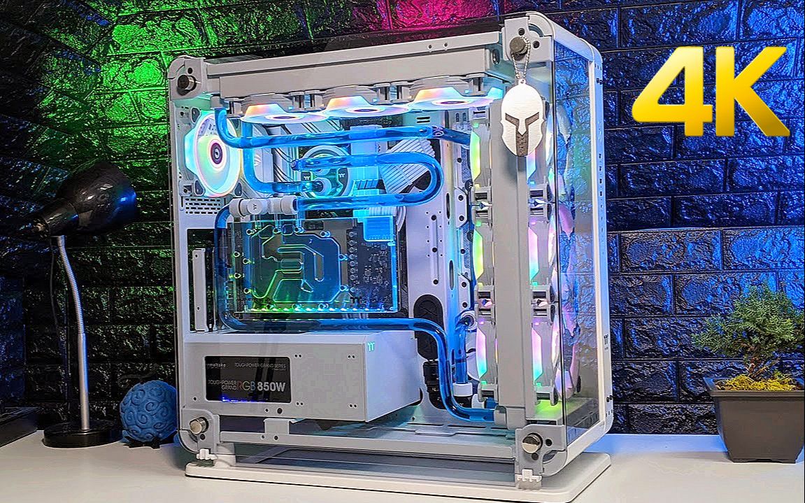 【4K】Tt Core P6机箱 + Tt水冷全家桶装机 R7 5800x + RTX 3070 | R2MoDs_哔哩哔哩_bilibili