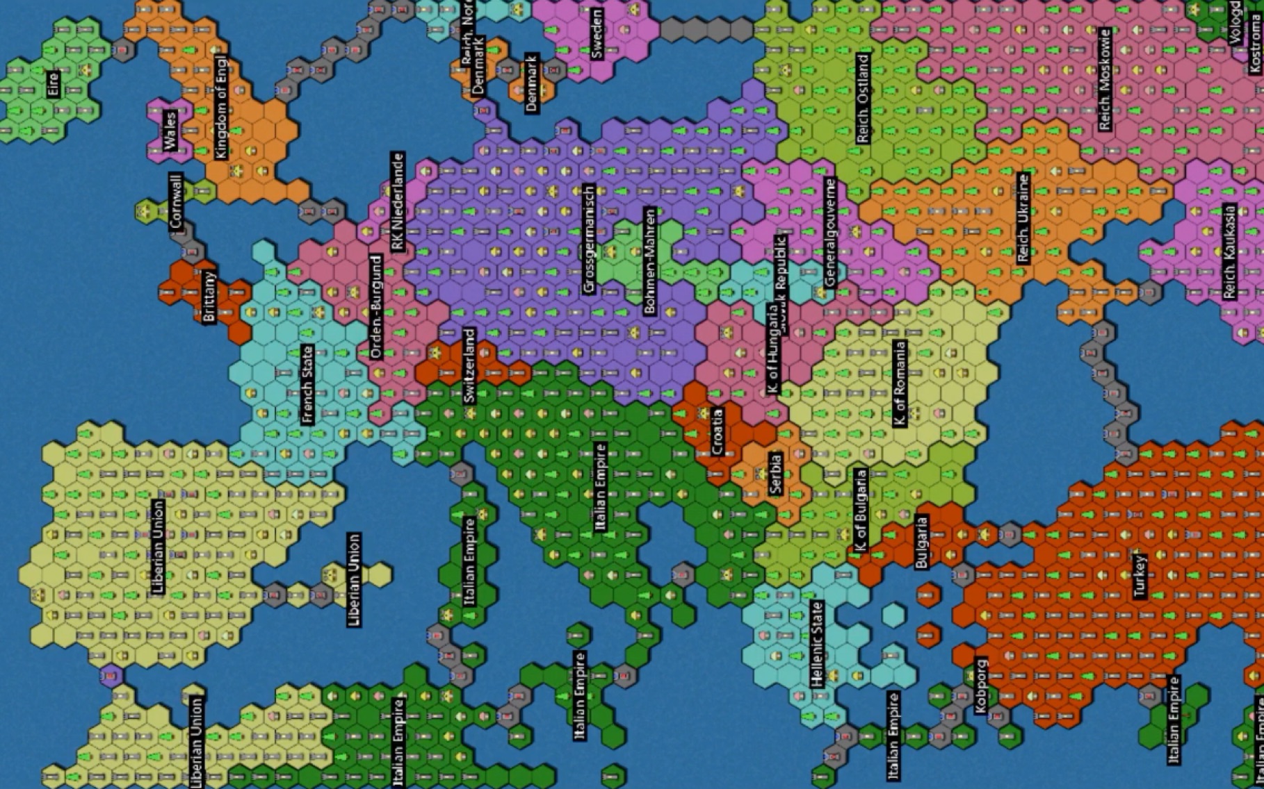 【抗体antiyoy】低配版TNO欧洲地图看海_哔哩哔哩_bilibili