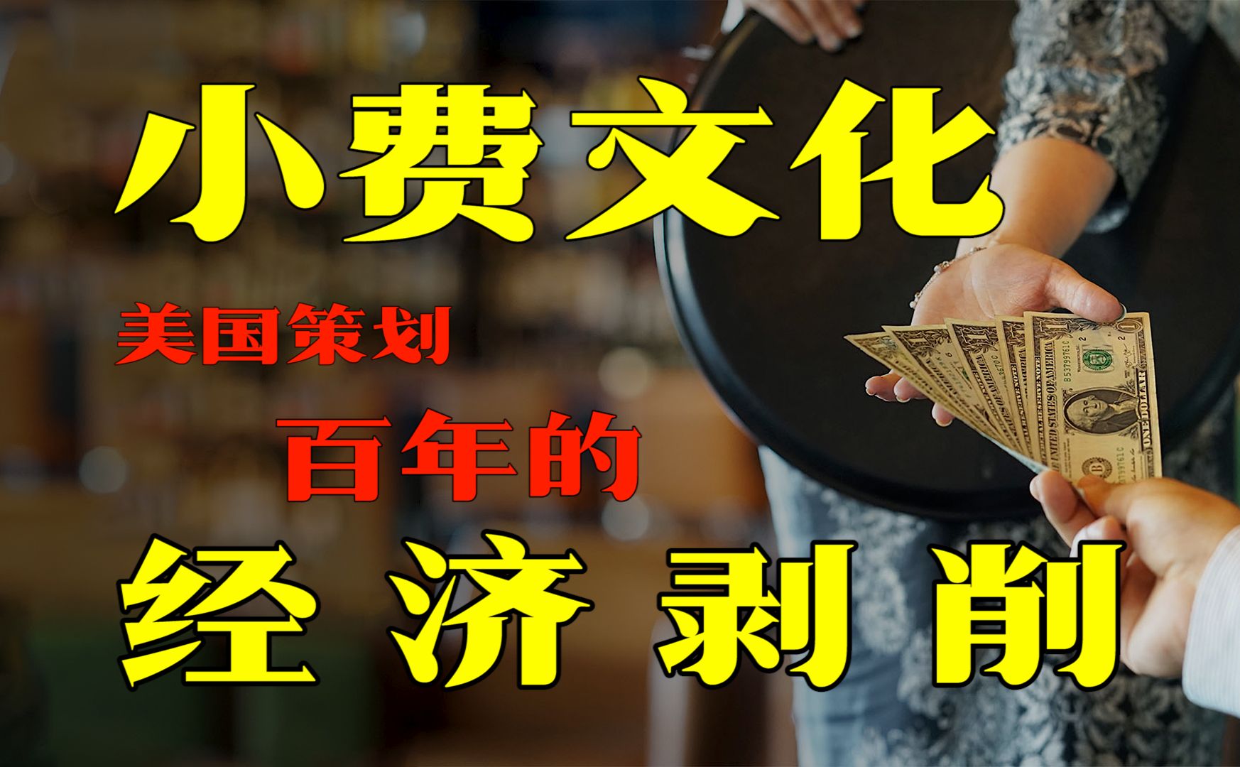 美国小费文化崩塌，曾被称为文明的象征，竟只是一场资本剥削？-陕西的二蛋-陕西的二蛋-哔哩哔哩视频