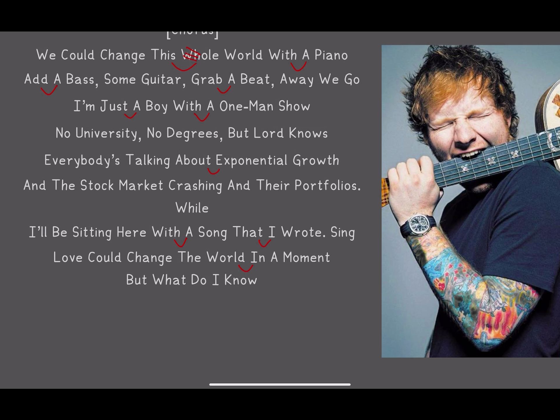 Ed Sheeran - What Do I Know 教学 （连读 略读）_哔哩哔哩_bilibili