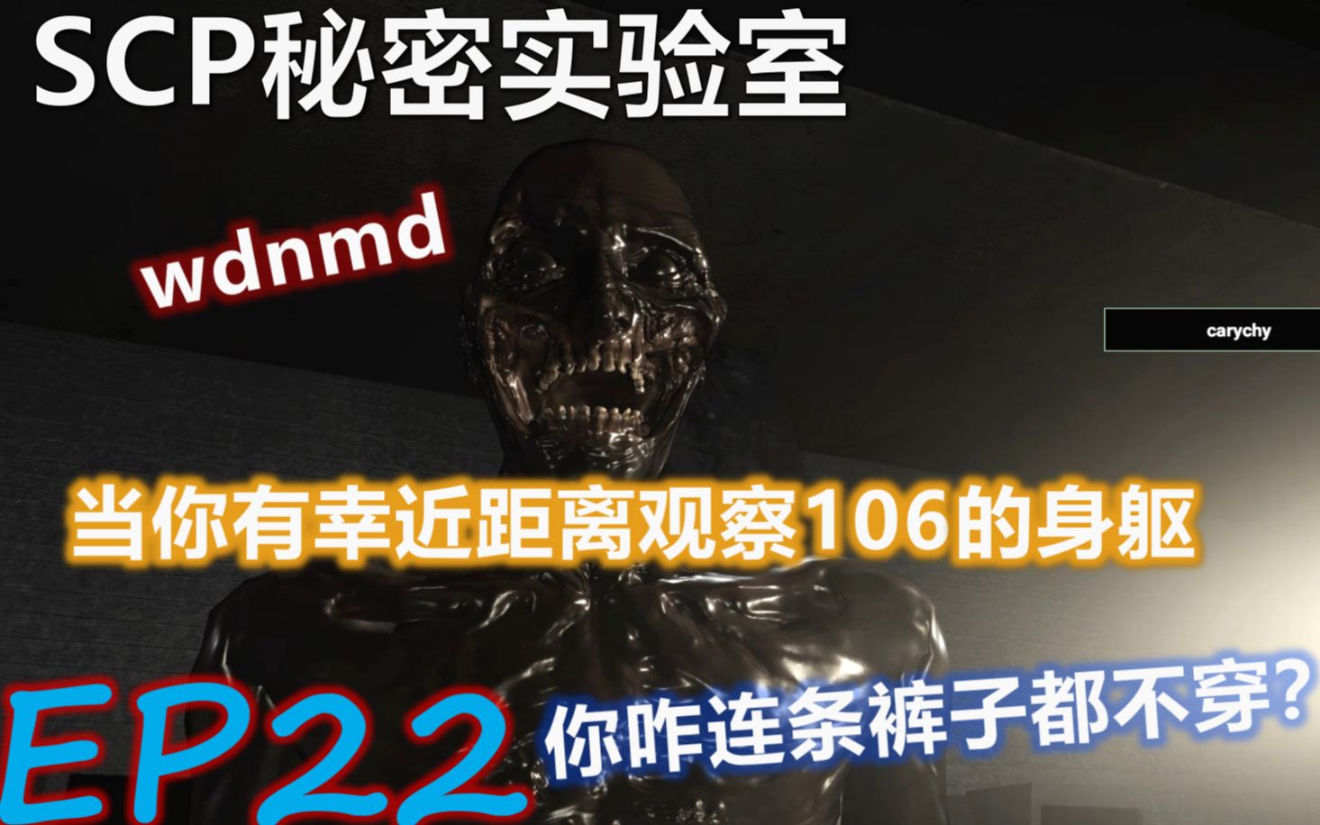 【scp秘密实验室】娱乐集锦ep22，当你有幸近距离观察106的身躯_哔哩哔哩 (゜-゜)つロ 干杯~-bilibili