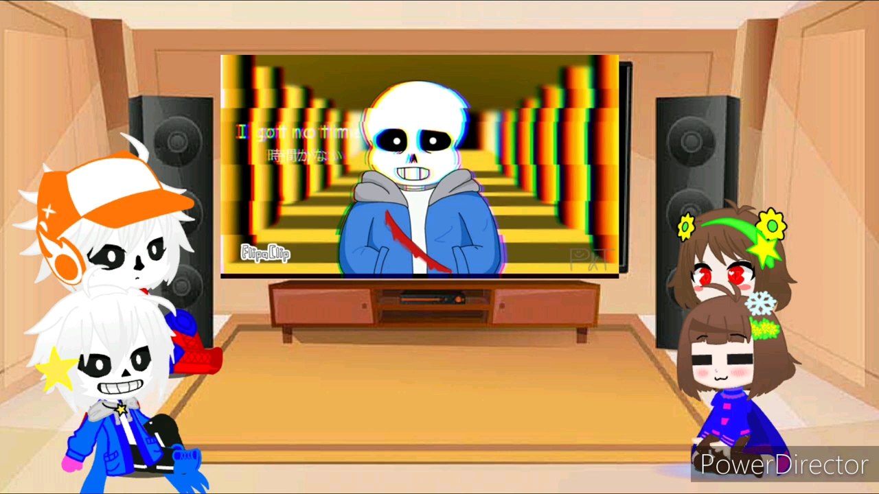 Undertale react to UT AU- I Got No Time Meme_哔哩哔哩bilibili