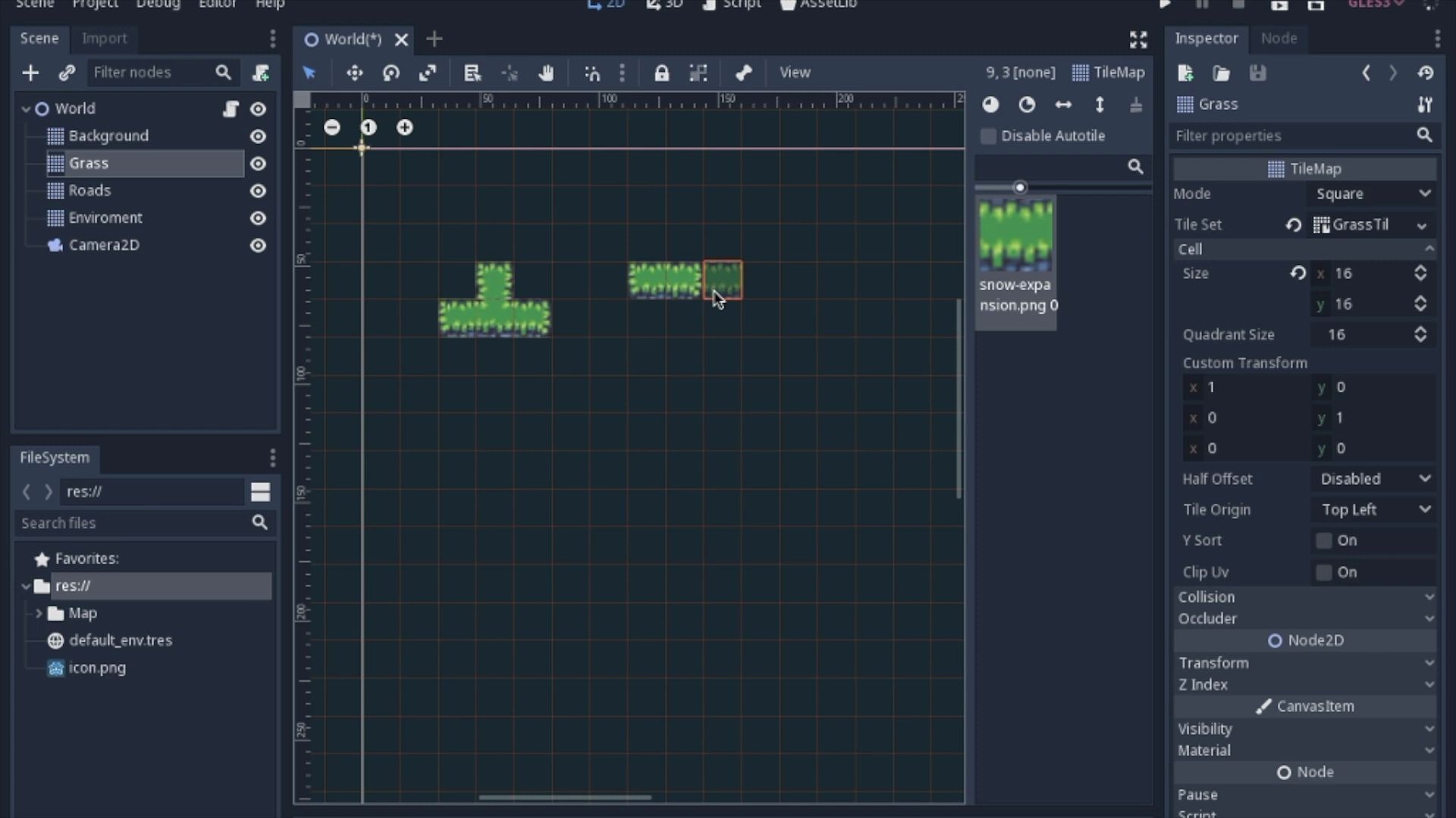 Godot AutoTiles OpenSimplex Noise 程序化生成【中文字幕】_哔哩哔哩_bilibili
