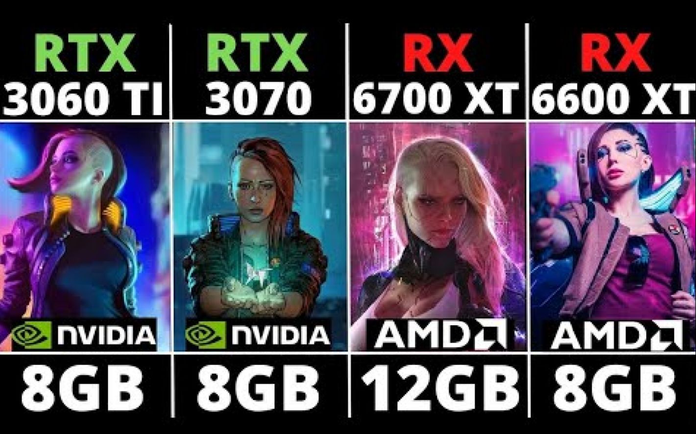 RTX 3060 TI VS RTX 3070 VS RX 6700 XT VS RX 6600 XT| 12款游戏FPS测试_哔哩哔哩 ...