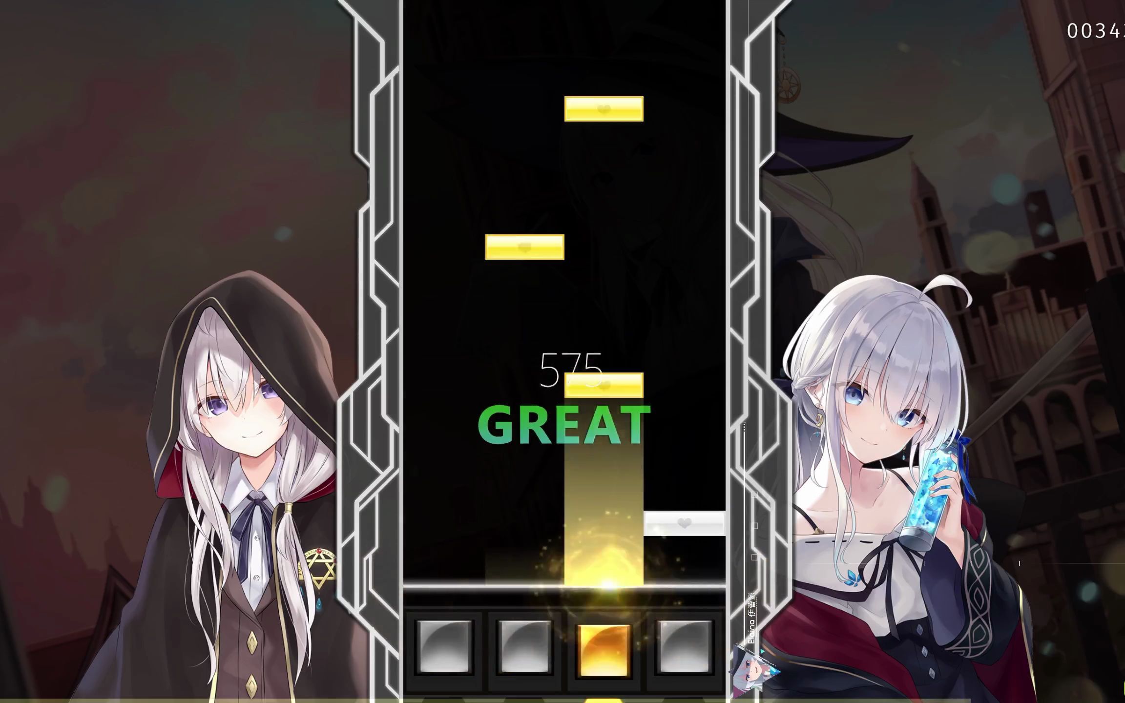 【OSU】[皮肤展示]伊蕾娜mania模式_哔哩哔哩bilibili