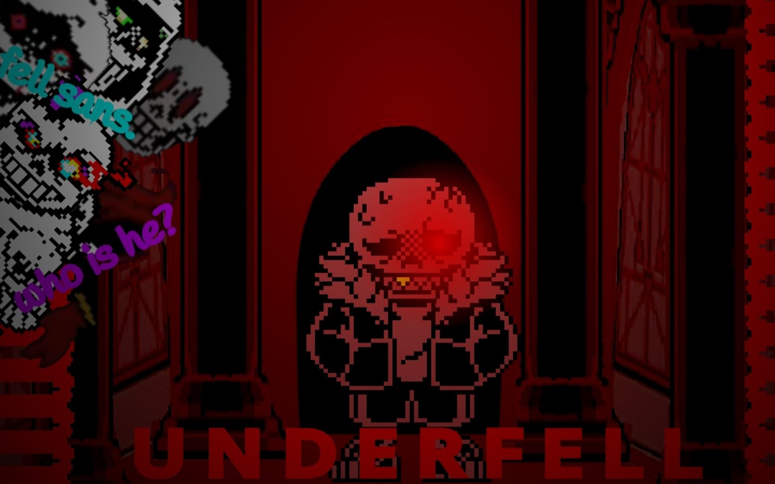 【Underfell】超难fell sans一阶段无药！!（带地址）_哔哩哔哩_bilibili