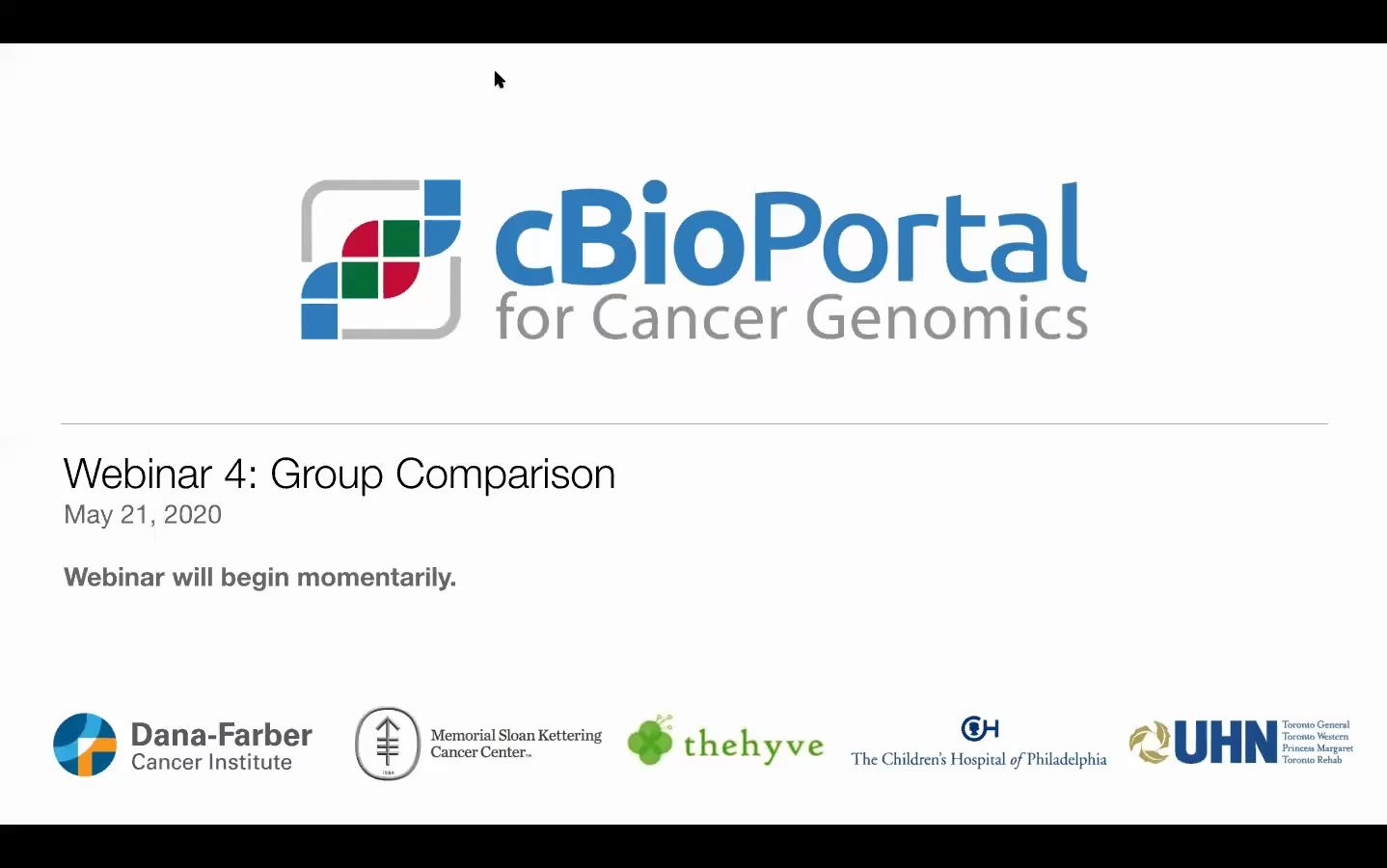 cBioPortal Webinar 4: Group Comparison_哔哩哔哩_bilibili