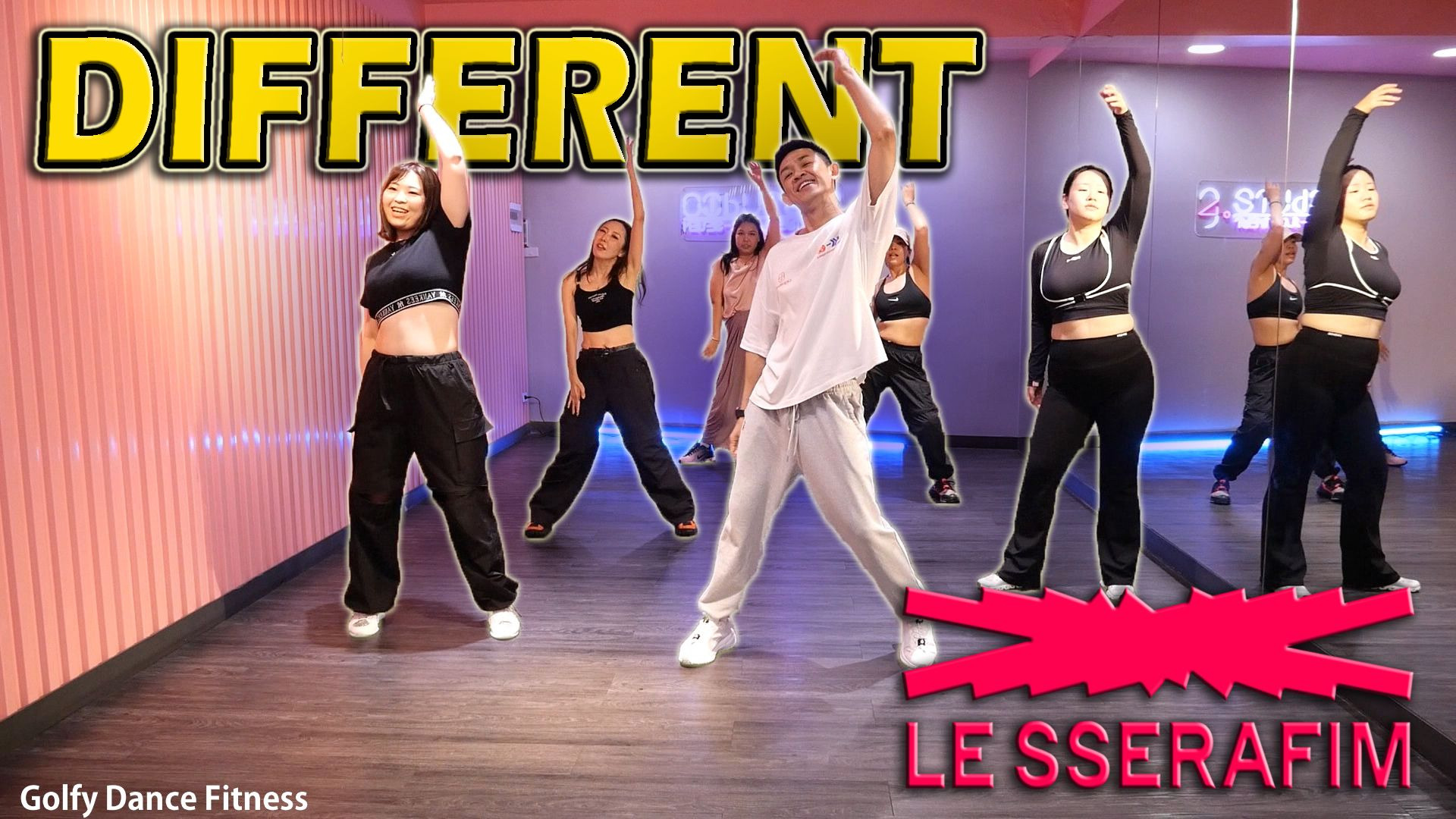 LE SSERAFIM - DIFFERENT | GolfyDance | Dance Fitness / Dance Workout ...