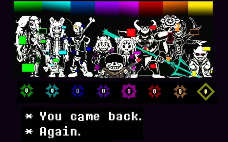 Ink!Sans Fight v0.39 1阶段1药+全阶段通关！！！_哔哩哔哩_bilibili