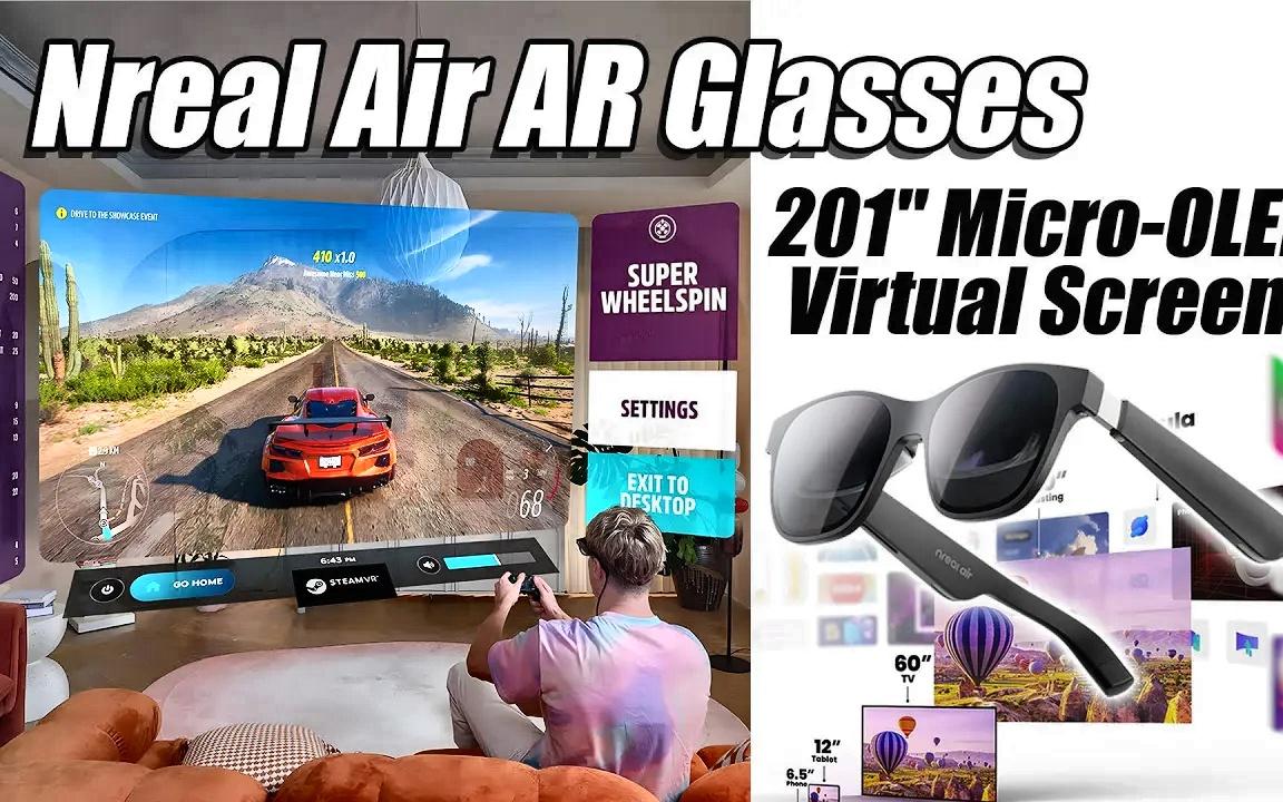 [ETA PRIME] Nreal Air Ar眼镜动手动手，您的脸上有201个微ol的屏幕！_哔哩哔哩_bilibili