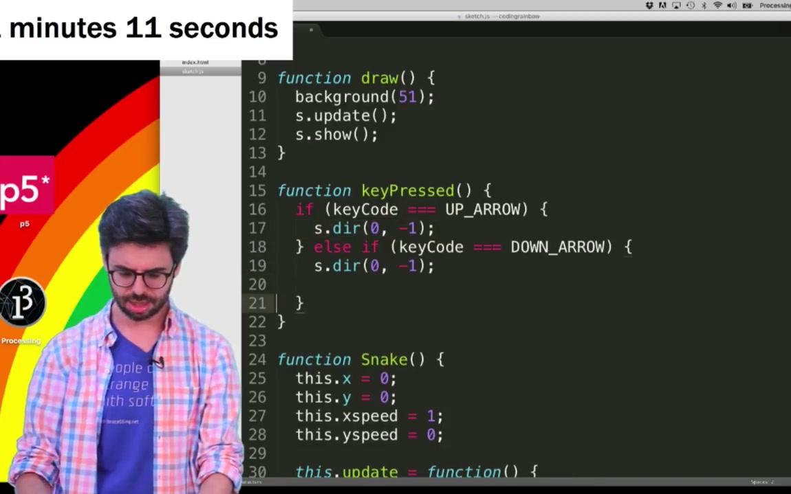 Coding Challenge #3- The Snake Game_哔哩哔哩_bilibili
