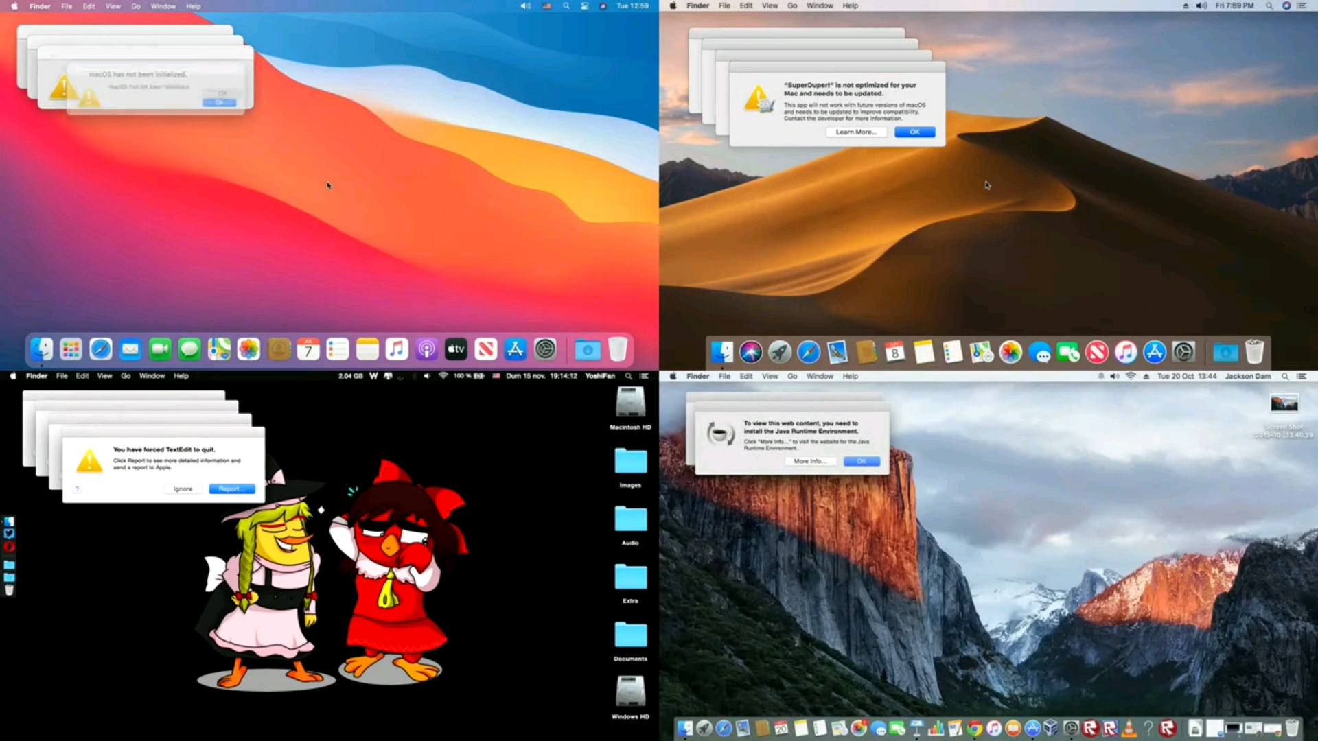 [搬运]Mac crazy error(对比版)_哔哩哔哩_bilibili