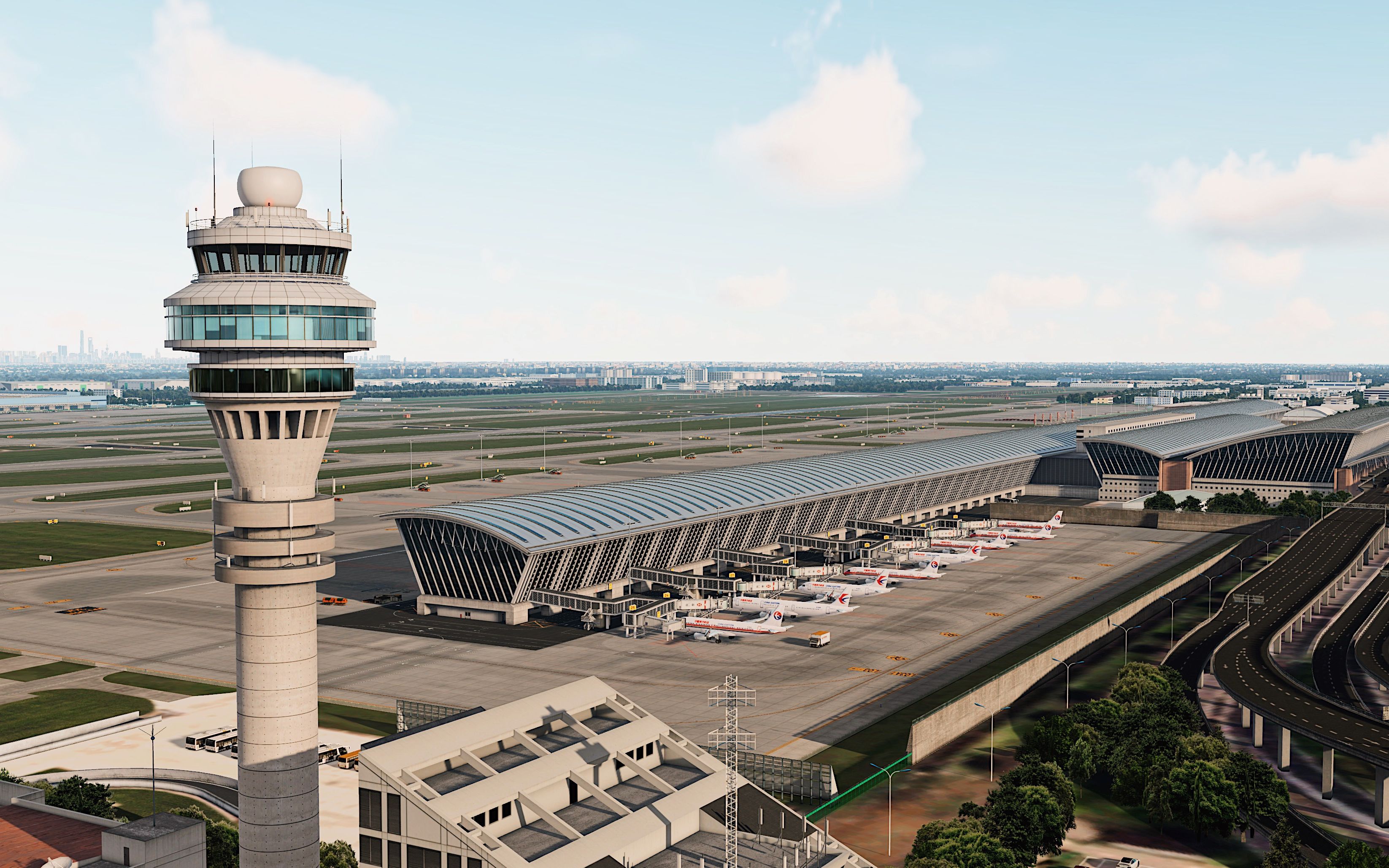 WFSS Shanghai Pudong International Airport ZSPD for P3D_哔哩哔哩_bilibili