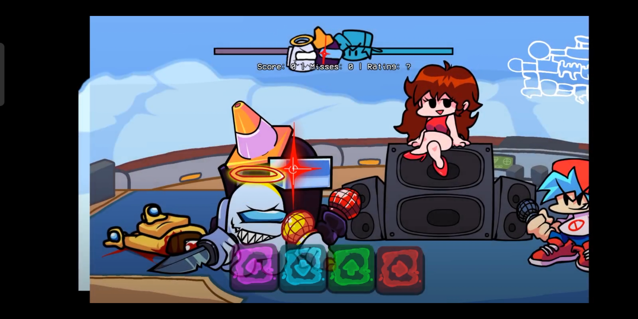 【FNF VS impostor V4同人超优质模组】White.impostor【官方歌曲】