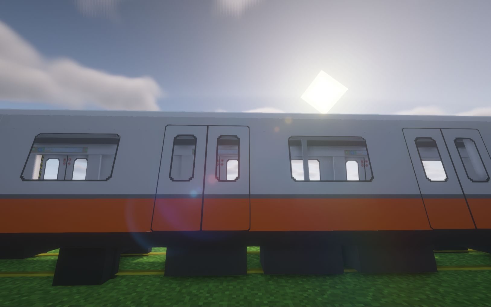 [MINECRAFT-MTRmod]草到极致的广州地铁3号线_单机游戏热门视频