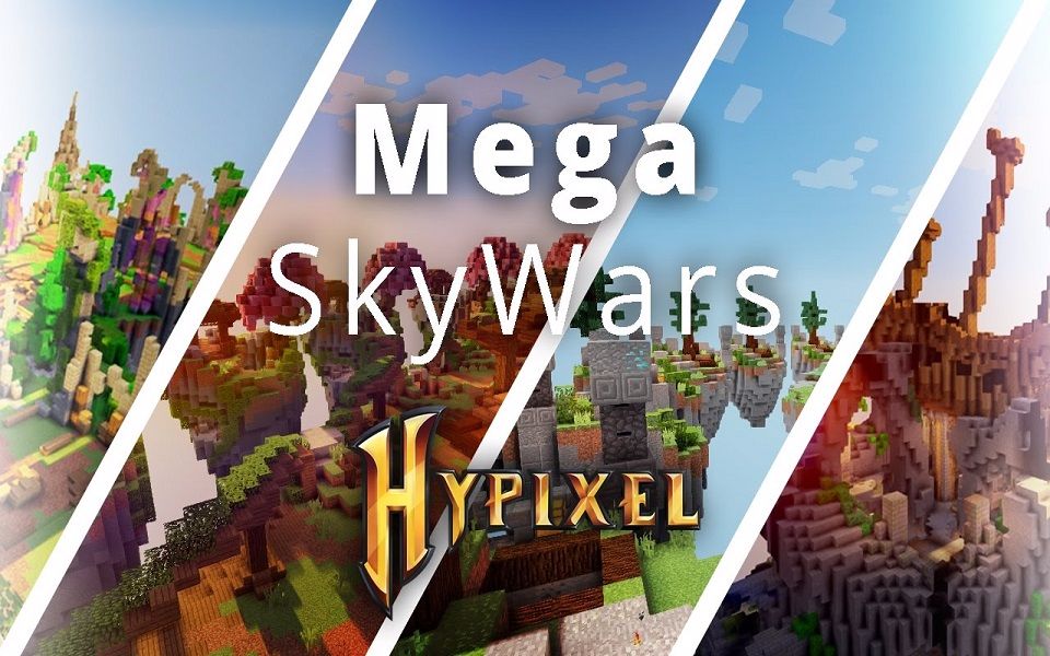 【Minecraft Maps Download】【Hypixel外服】4个百人空岛战争地图下载！_哔哩哔哩_bilibili