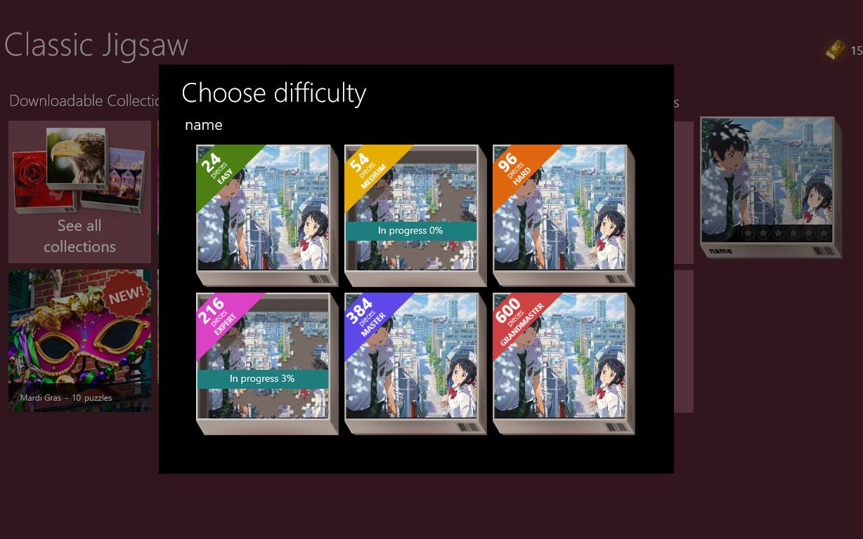WIN10商店Microsoft Jigsaw微软拼图试玩（可自定义拼图）_哔哩哔哩_bilibili