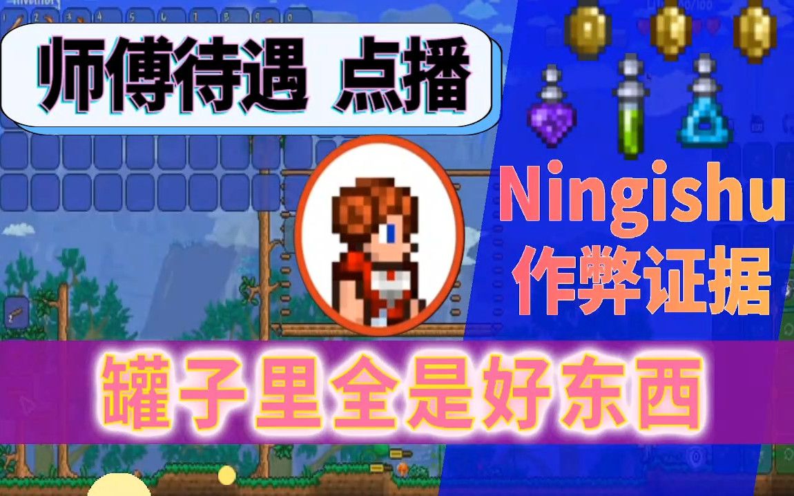 Ningishu泰拉瑞亚速通作弊事件揭发与讲解（35），罐子里全是好东西（本视频由贴吧用户[师傅待遇]点播）_哔哩哔哩_bilibili