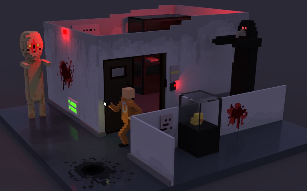 【MagicaVoxel】SCP像素化是什么体验_哔哩哔哩 (゜-゜)つロ 干杯~-bilibili