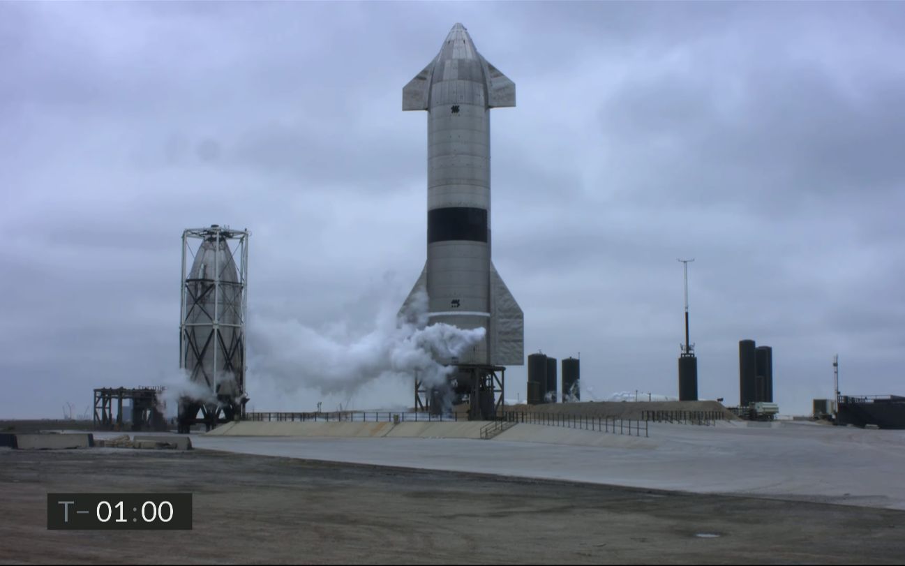 【4K】SpaceX Starship星舰 SN15 高空飞行测试回放_哔哩哔哩_bilibili