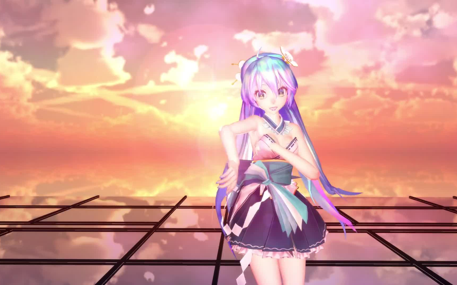 【MMD】Sea Breeze - 初音ミク・巡音ルカ_哔哩哔哩_bilibili