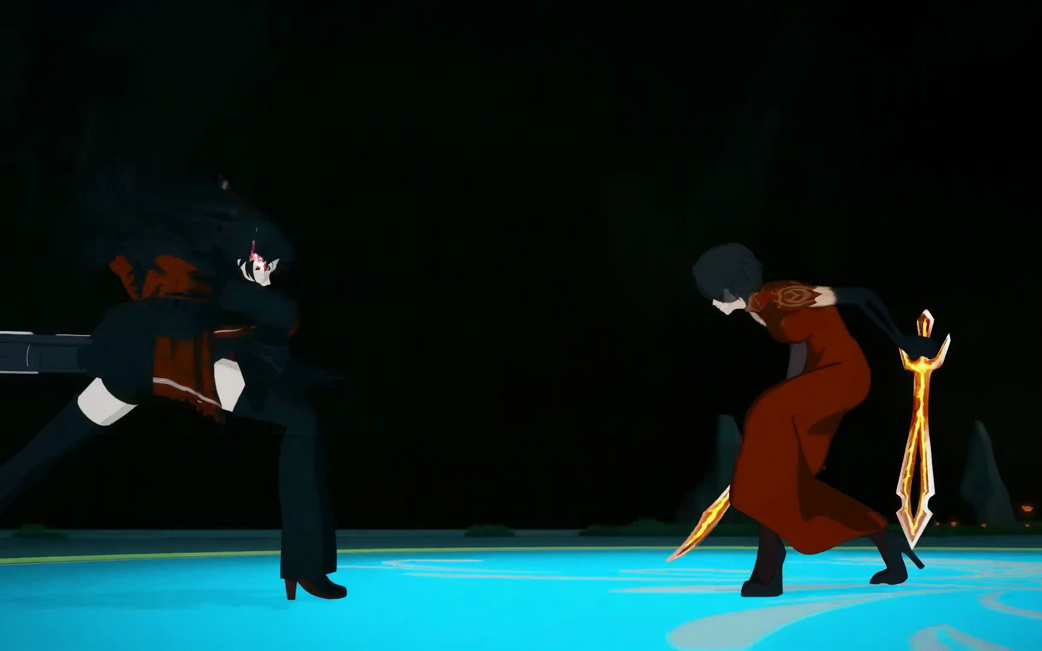 【4K】RWBY：春秋大战，AI插值4K Raven vs Cinder_哔哩哔哩_bilibili