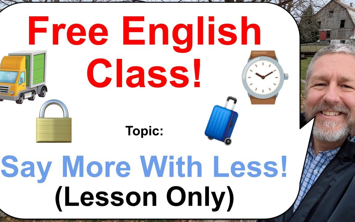 Let's Learn English: Topic: Too Many Words! 🧳⌚🚛-Bob-the-Canadian-Bob ...