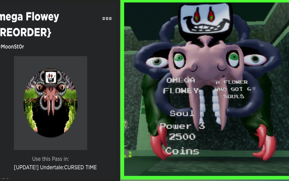 Undertale Cursed Time Omega Flowey技能展示_哔哩哔哩bilibili
