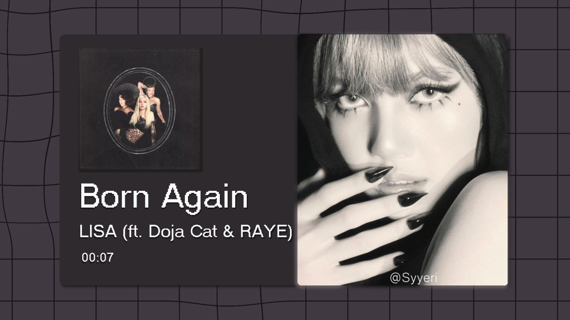 【8D环绕】BORN AGAIN (feat. Doja Cat & RAYE) - LISA 请佩戴耳机使用~-Syyeri-Syyeri ...