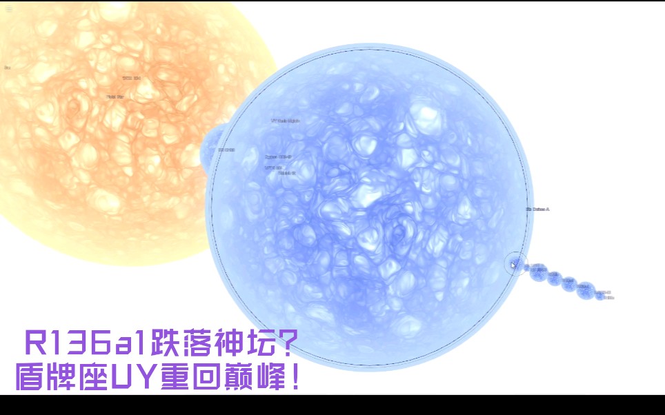 模拟最大质量恒星R136a1在太阳系2光年处爆炸（宇宙沙盘2）