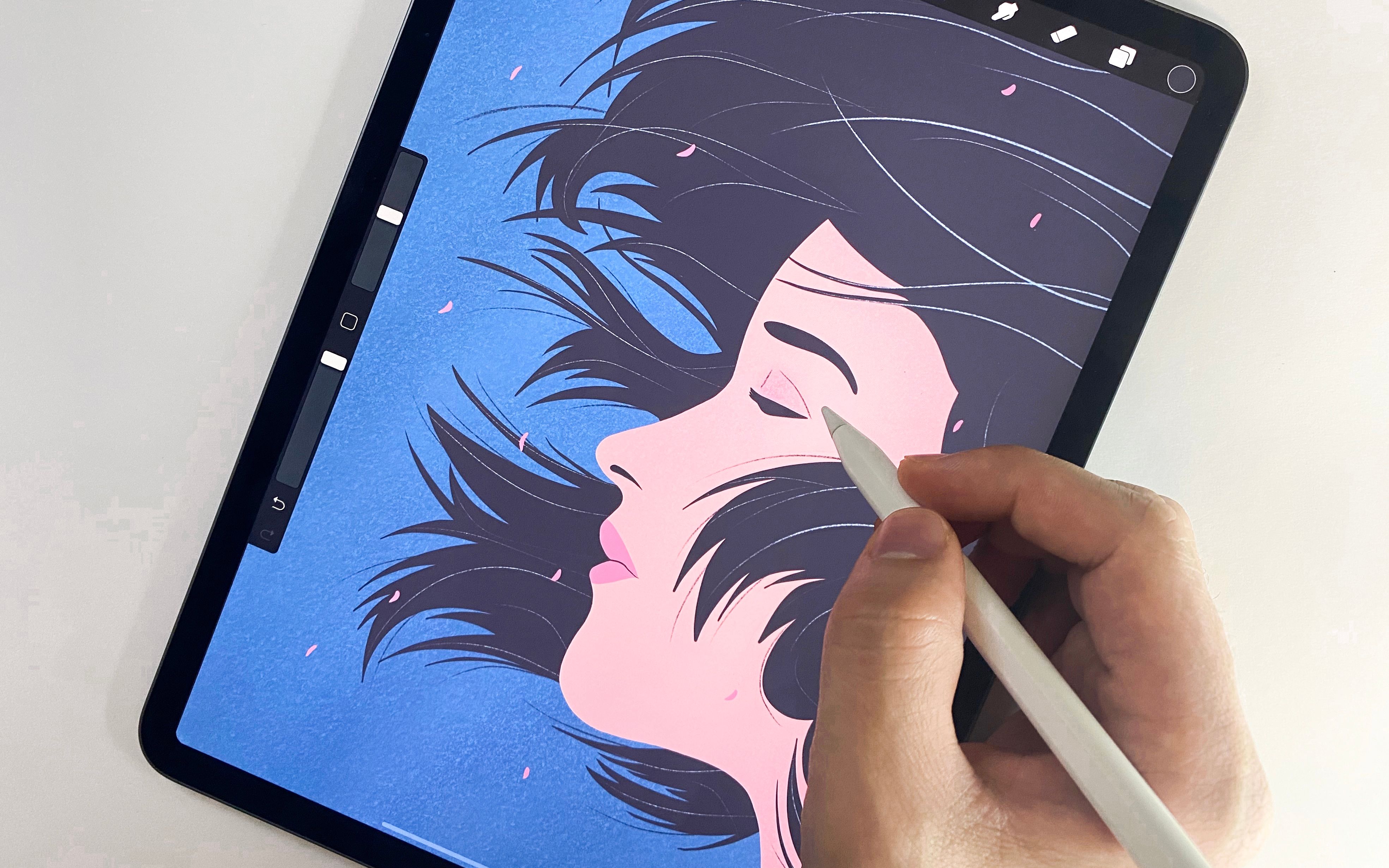 【iPad绘画】我画了自己上学时喜欢的女孩，可我再没见过她，已经记不清她的脸了_哔哩哔哩_bilibili