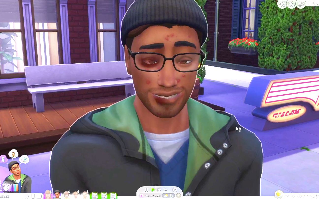 Vol.30（上）Derek的挑战！模拟人生怎么玩才能让感情线丰富起来？真实的模拟人生4 Sims 4 大学室友新玩法-欢乐房东 ...