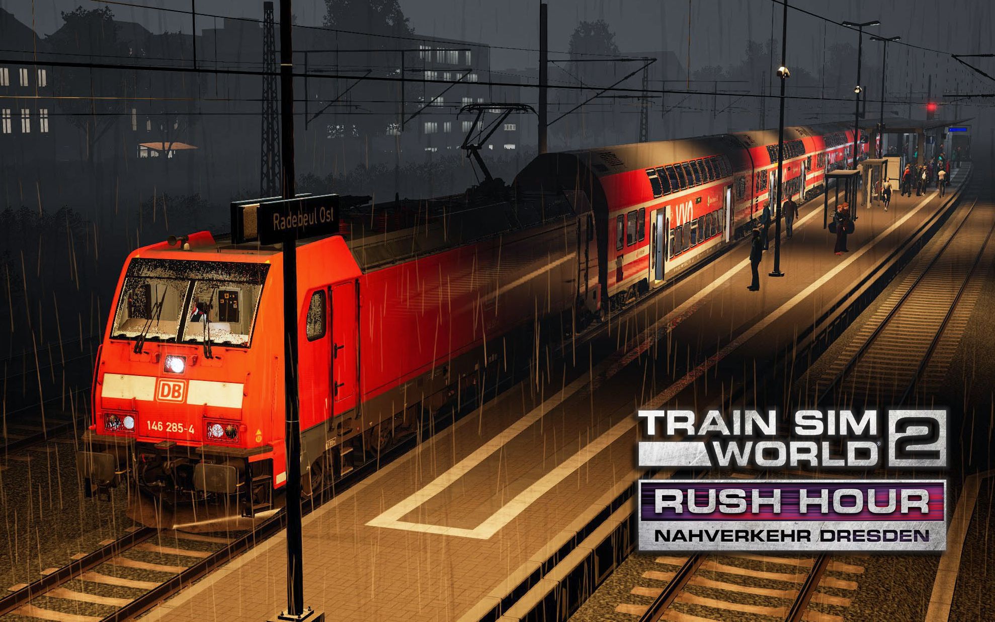 《TSW2》在各种红黄灯交错的雨夜里前往德累斯顿总站 - 德累斯顿区域线 | 模拟火车世界 2_模拟火车