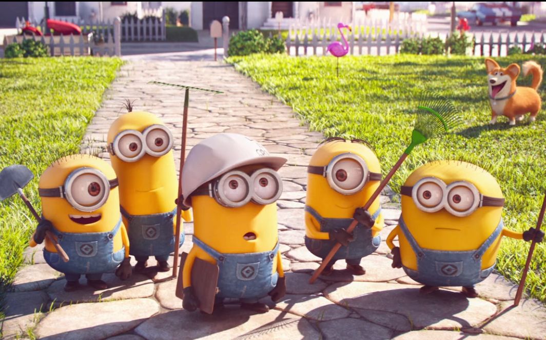 【番外短篇】修剪草坪的小黄人，小黄人打工记 , Mower Minions 2016 高清_哔哩哔哩_bilibili