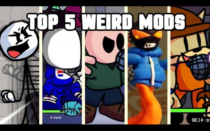 FNF5个最奇葩的mod_哔哩哔哩_bilibili