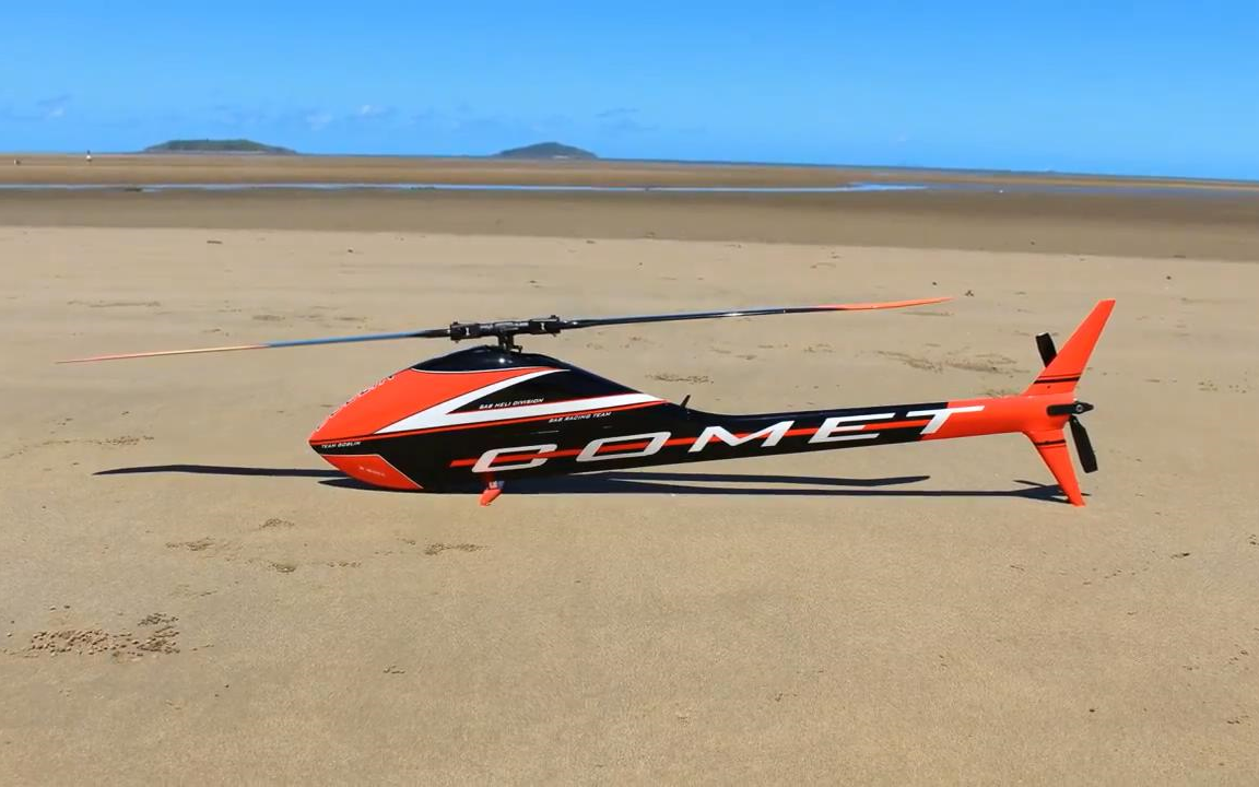 【航模】【直升机】最好看的迷你竞速机：SAB Mini Comet（电机直驱） - 组装动画