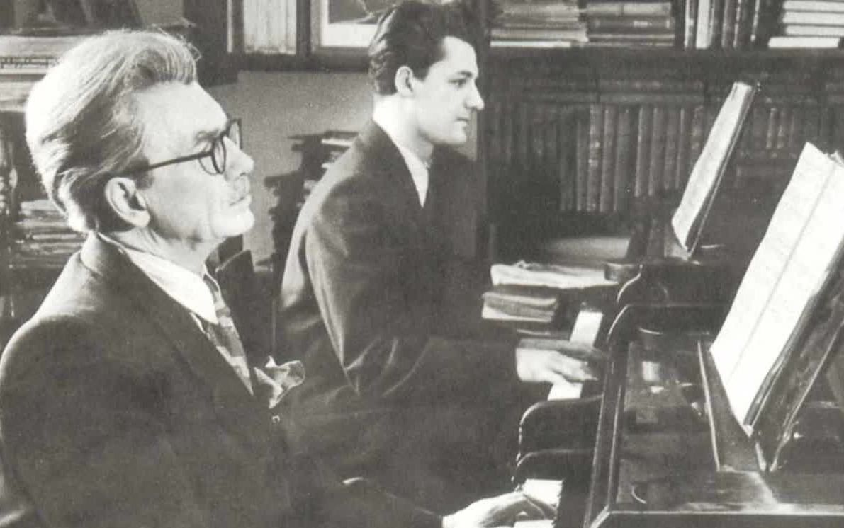 涅高兹父子双钢琴 莫扎特 Heinrich＆Stanislav Neuhaus play K.448 Sonata for two ...