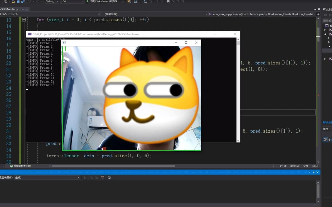 Yolo在C++下部署运行+Libtorch+Opencv - 哔哩哔哩